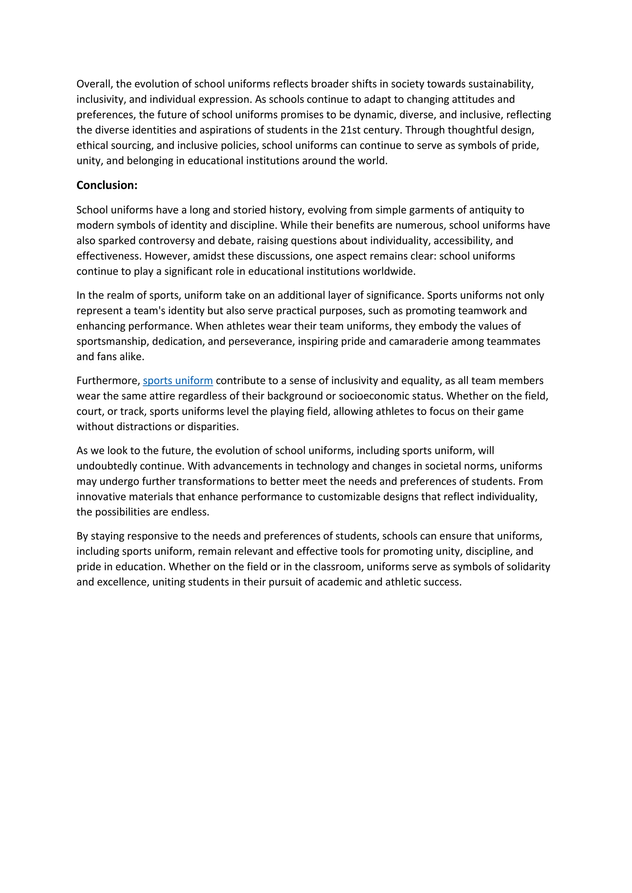 The Importance and Evolution of School Uniforms: A Comprehensive Guide ...