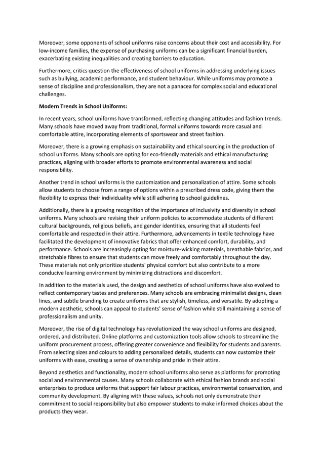 The Importance and Evolution of School Uniforms: A Comprehensive Guide ...