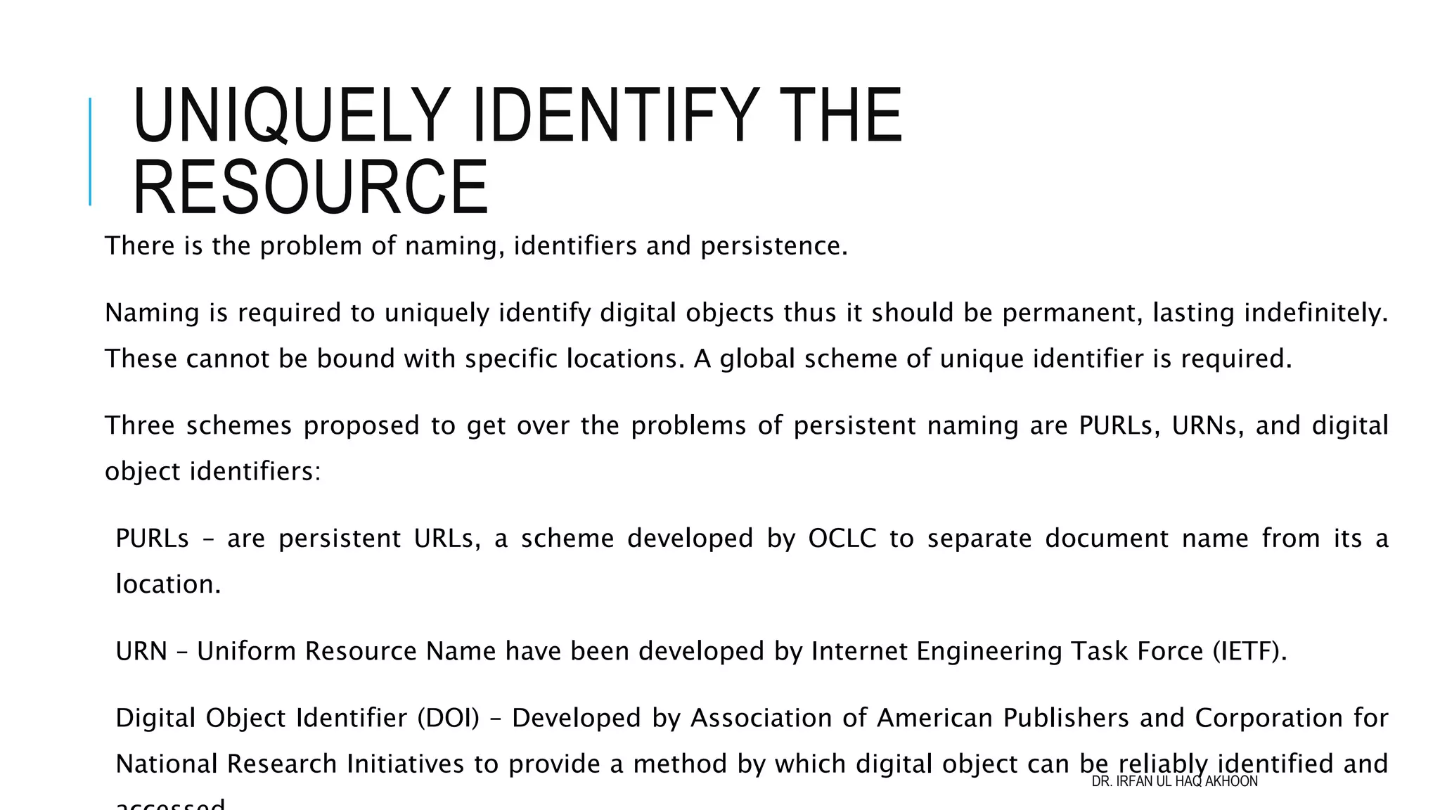Uniform Resource Locator (URL), PURL.pptx
