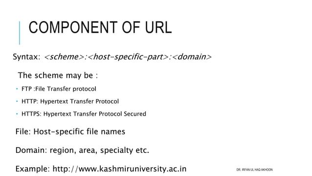Uniform Resource Locator (URL), PURL.pptx