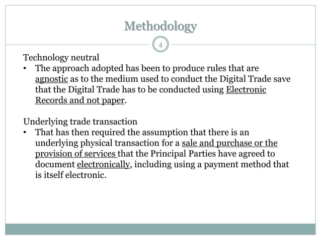 Uniform Rules for Digital Trade (URDT) | PPTX