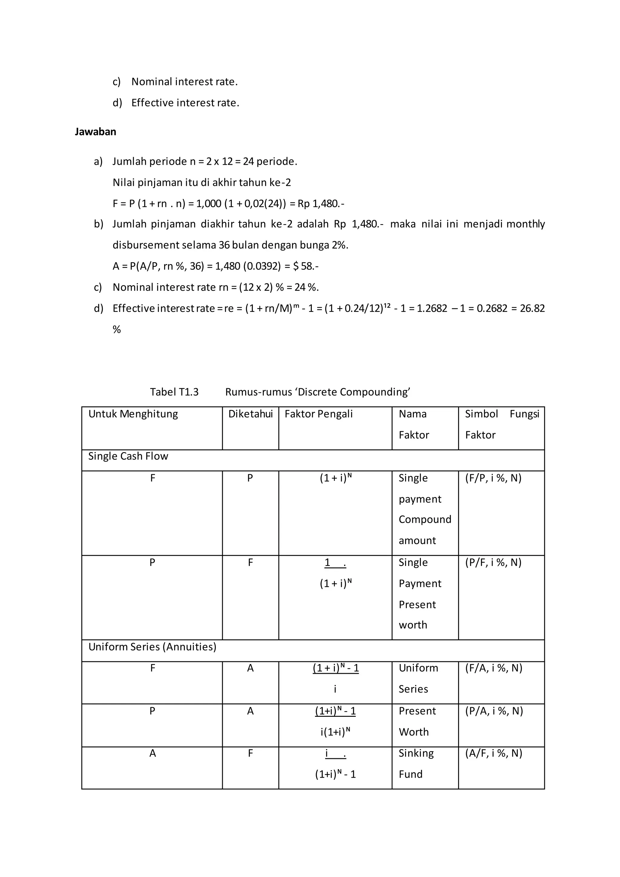 Uniform series arithmetic gradient cash flow Nizar | PDF