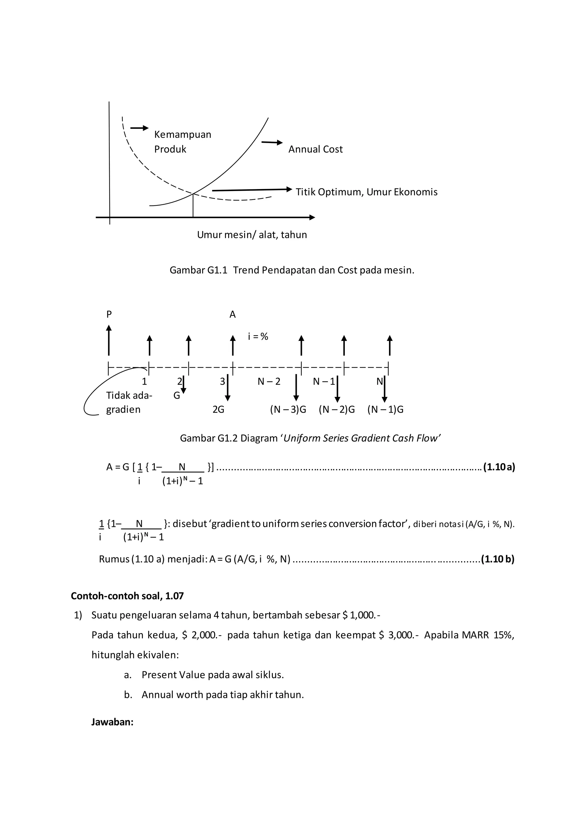 Uniform series arithmetic gradient cash flow | PDF