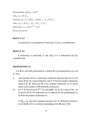 Uniform spaces -_riyas | PDF