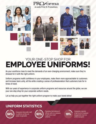 Uniform Program Resource By Proforma Awards Print & Promotionspapp | PDF
