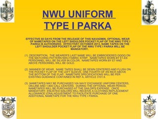 Navy Uniform Training | PPT