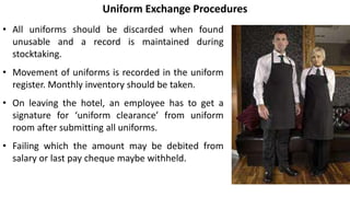 Uniform & uniform room | PPTX