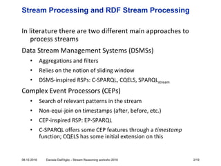 On unifying query languages for RDF streams | PDF | Databases | Computer Software and Applications