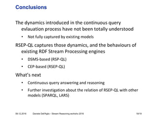 On unifying query languages for RDF streams | PDF | Databases | Computer Software and Applications