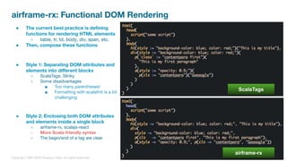 Unifying Frontend and Backend Development with Scala - ScalaCon 2021 | PPT
