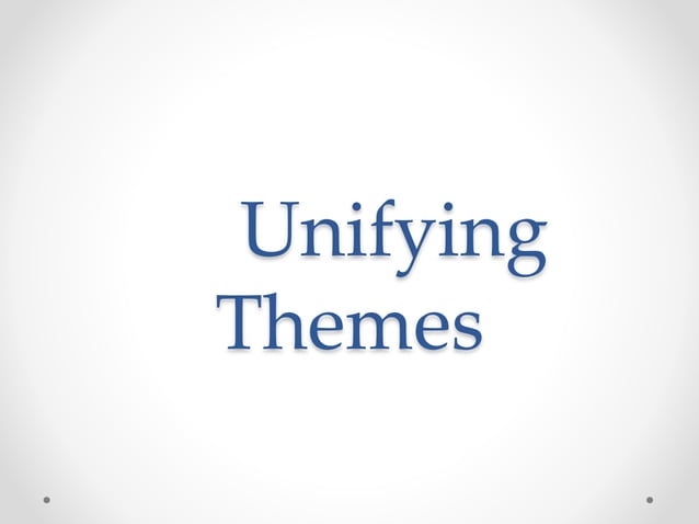 Unifying theme | PPTX