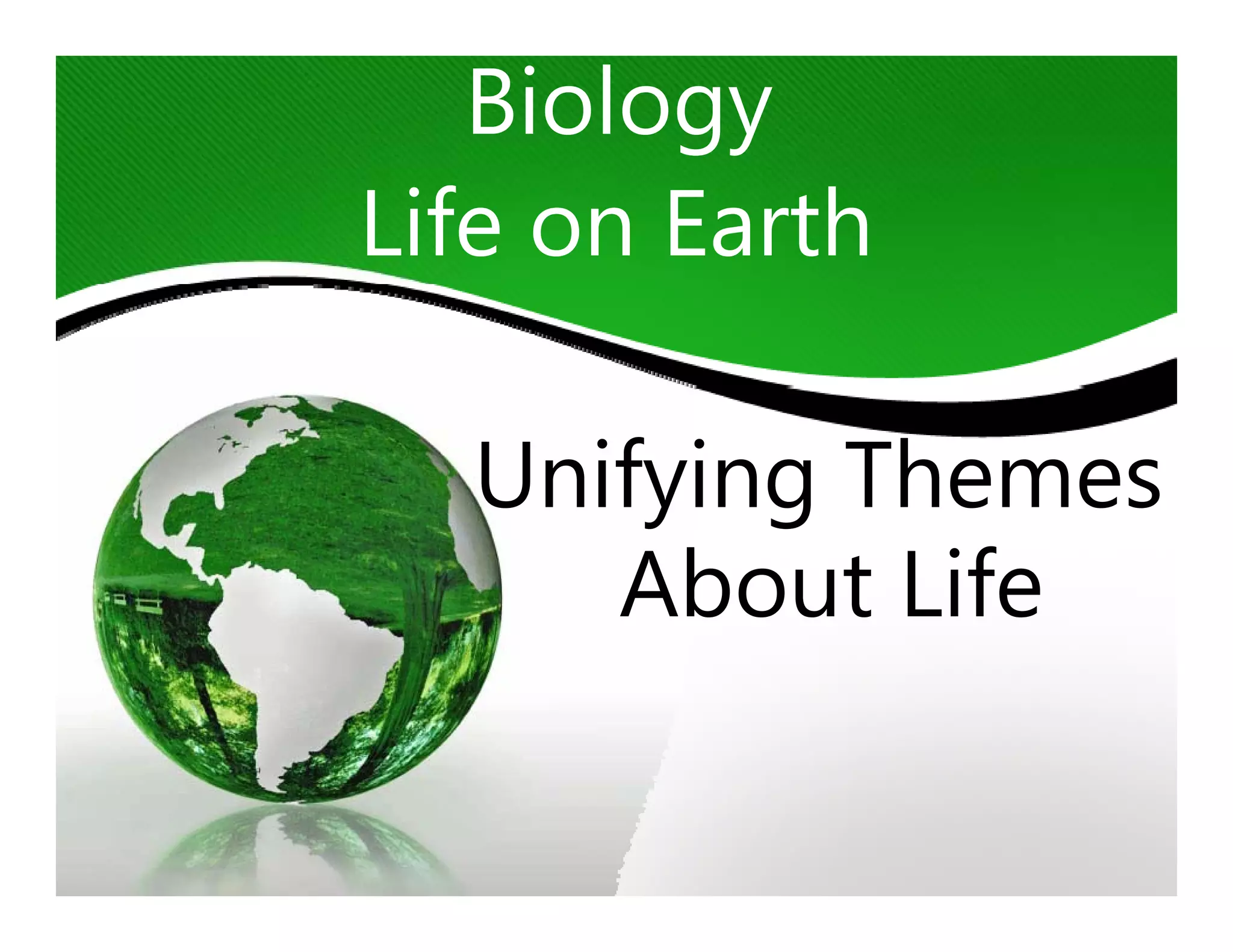Unifying themes about life | PDF
