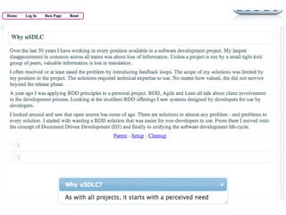 Unifying the software development life cycle | PPT | Technology & Computing