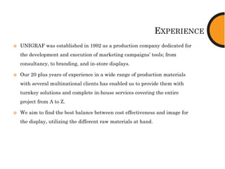 Unigraf - Production House Portfolio | PPT