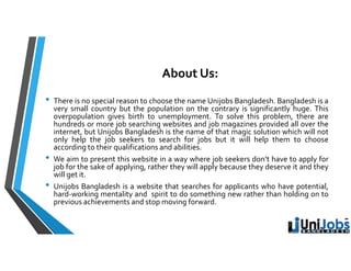 Unijobs Bangladesh | PPT