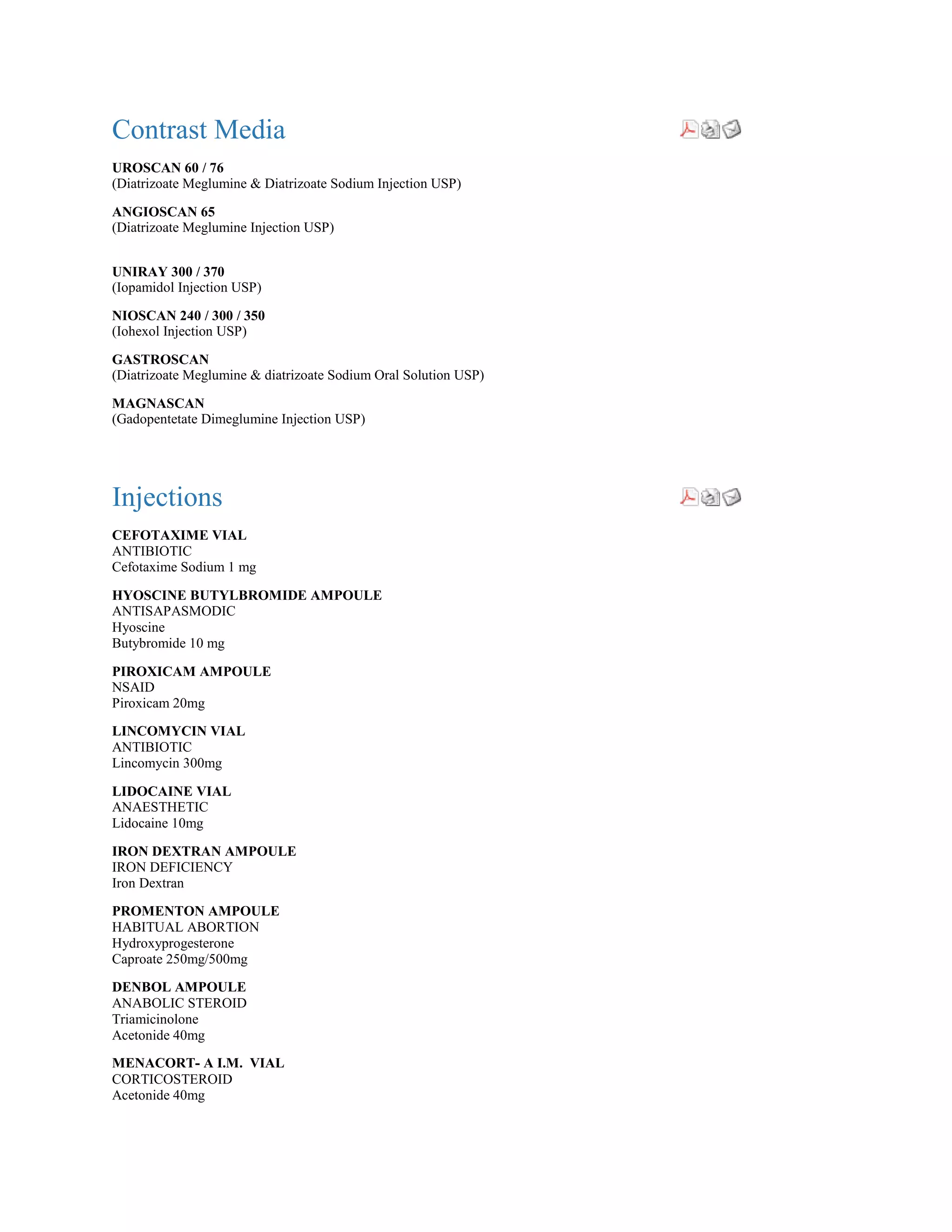 Unijules product list | PDF