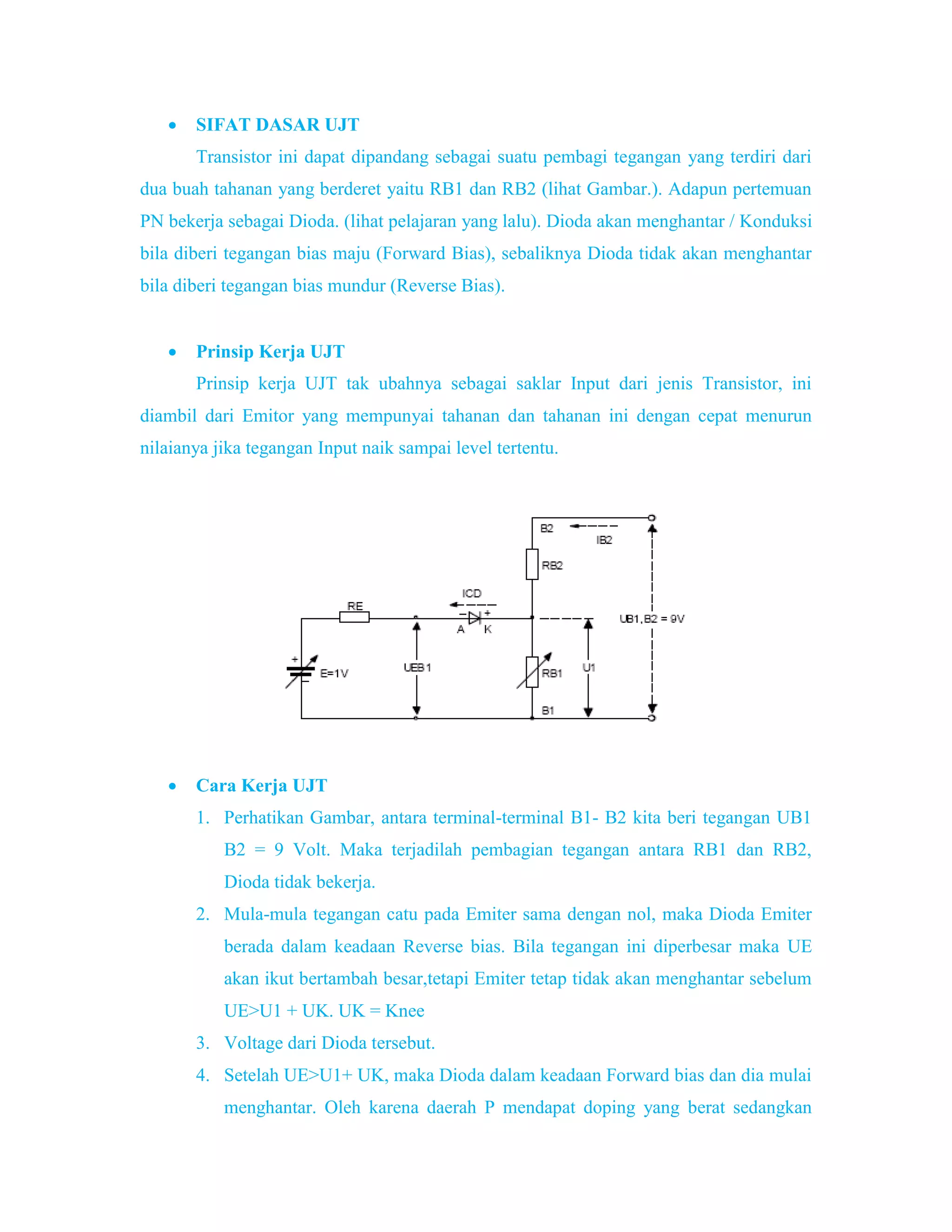 Uni junction transistor | PDF