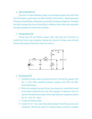 Uni junction transistor | PDF