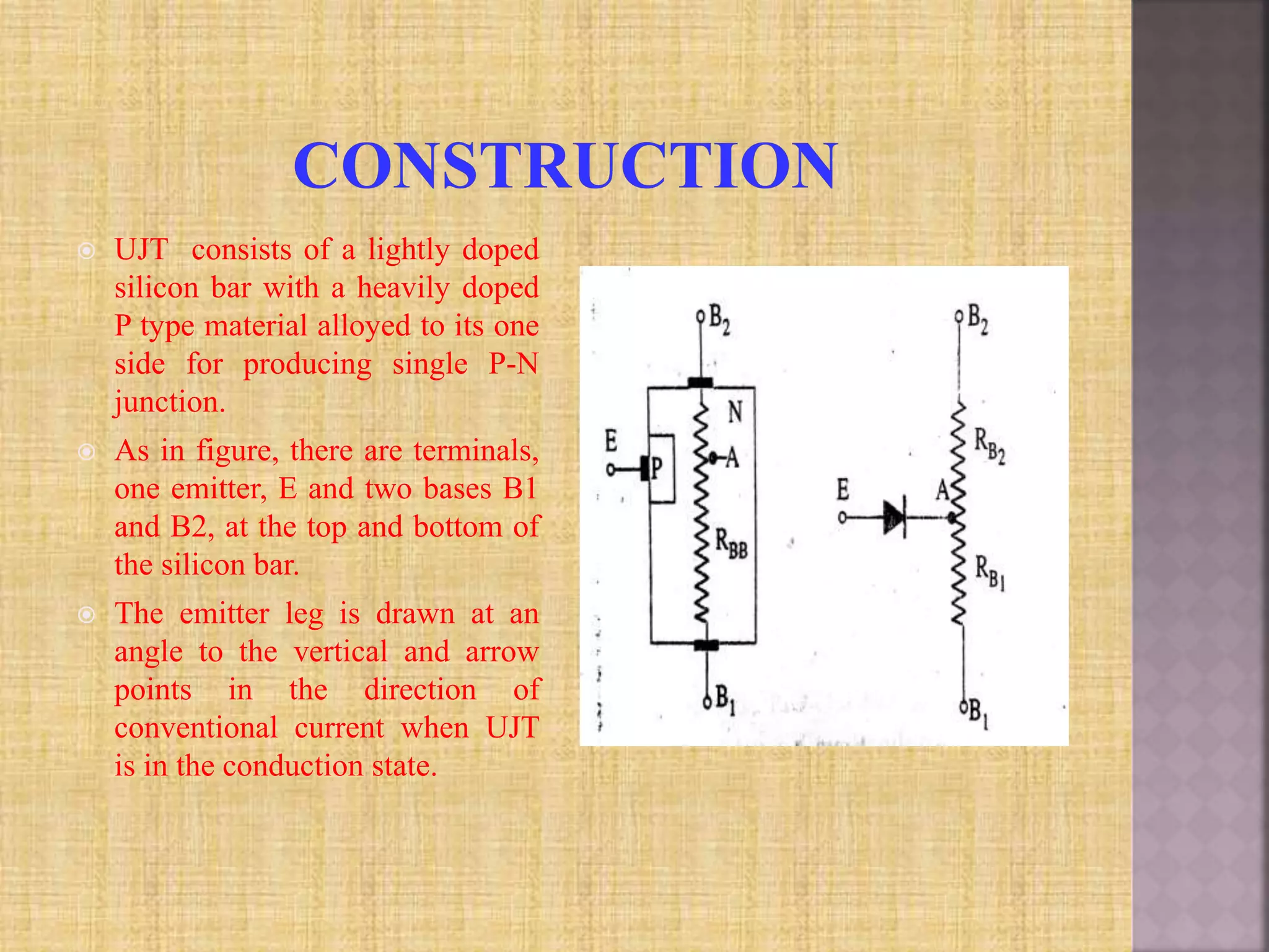Unijunction transistor | PPTX