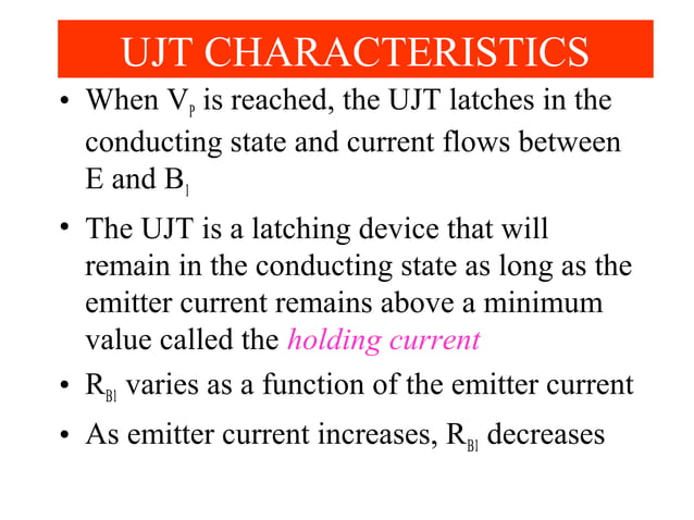 Unijunction transistor (ujt) | PPT