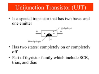 Unijunction transistor (ujt) | PPT