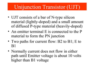 Unijunction transistor (ujt) | PPT