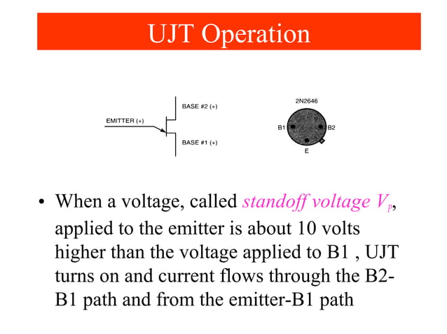 Unijunction transistor (ujt) | PPT