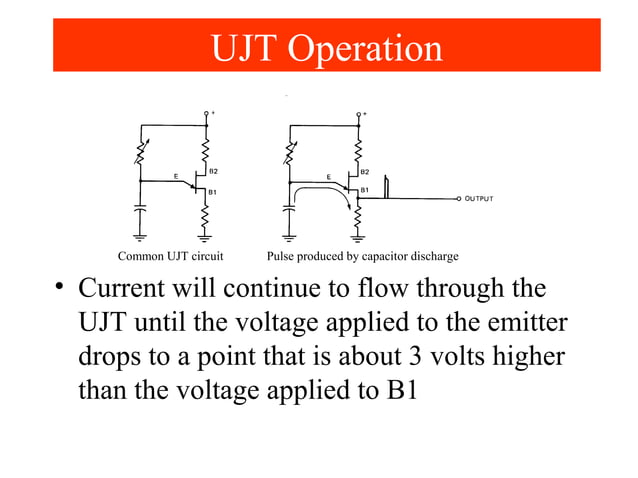 Unijunction transistor (ujt) | PPT