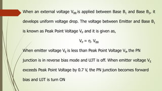 Unijunction transistor (ujt) | PPTX