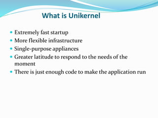 Unikernels and Cloud Computing | PPTX