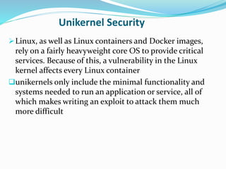 Unikernels and Cloud Computing | PPTX