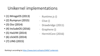 Unikernels | PPT