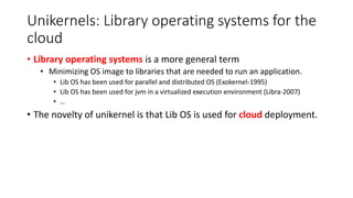 Unikernels | PPT