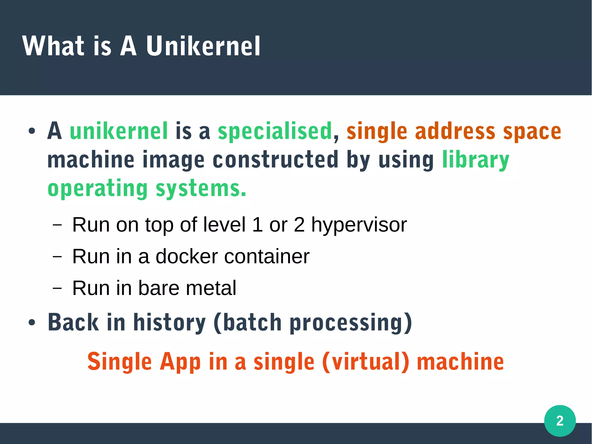 Unikernels | PPT | Free Download