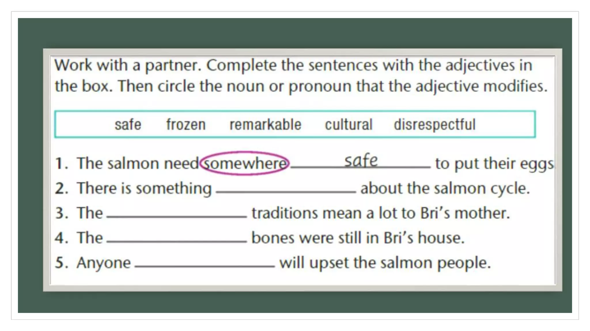 Adjectives after Indenfinite Pronouns Prenominal and postnominal ...