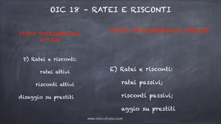 Unikore ratei e risconti oic 18 | PDF