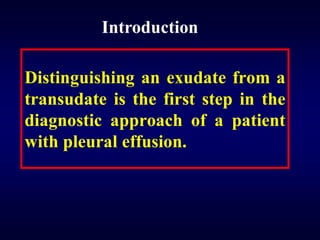 Unilateral pleural effusion in liver cirrhosis, congestive heart ...
