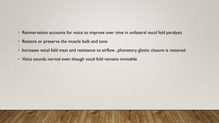 UNILATERAL VOCAL FOLD PARALYSIS - powerpoint presentation | PDF
