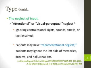 Rehabilitation of Unilateral Spatial neglect | PPT