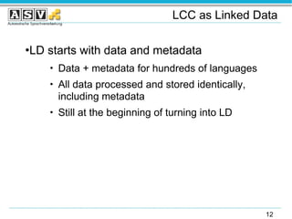 Dirk Goldhahn: Introduction to the German Wortschatz Project | PDF | Web Design and HTML | Internet