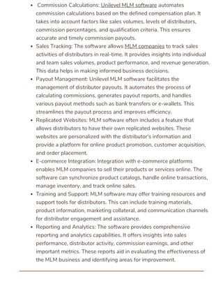 unilevel-mlm-software.pdf | Computer Software and Applications | Computing