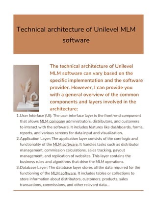 unilevel-mlm-software.pdf | Computer Software and Applications | Computing