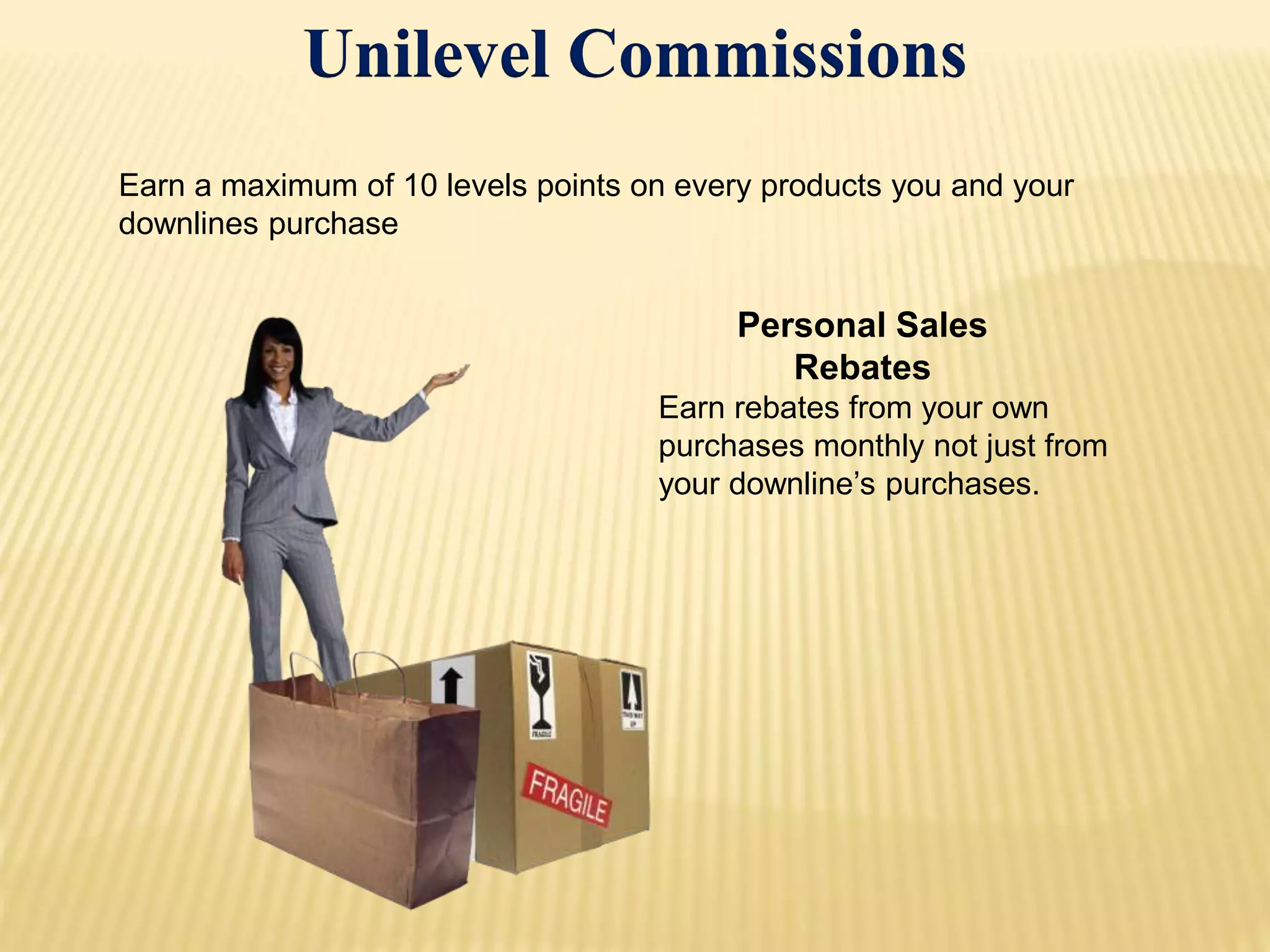 Unilevel Commissions | PPTX | Sales | Business