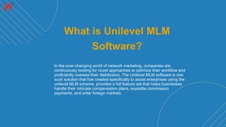How Can Unilevel MLM Software Improve Your Network Marketing Strategy? | PPT