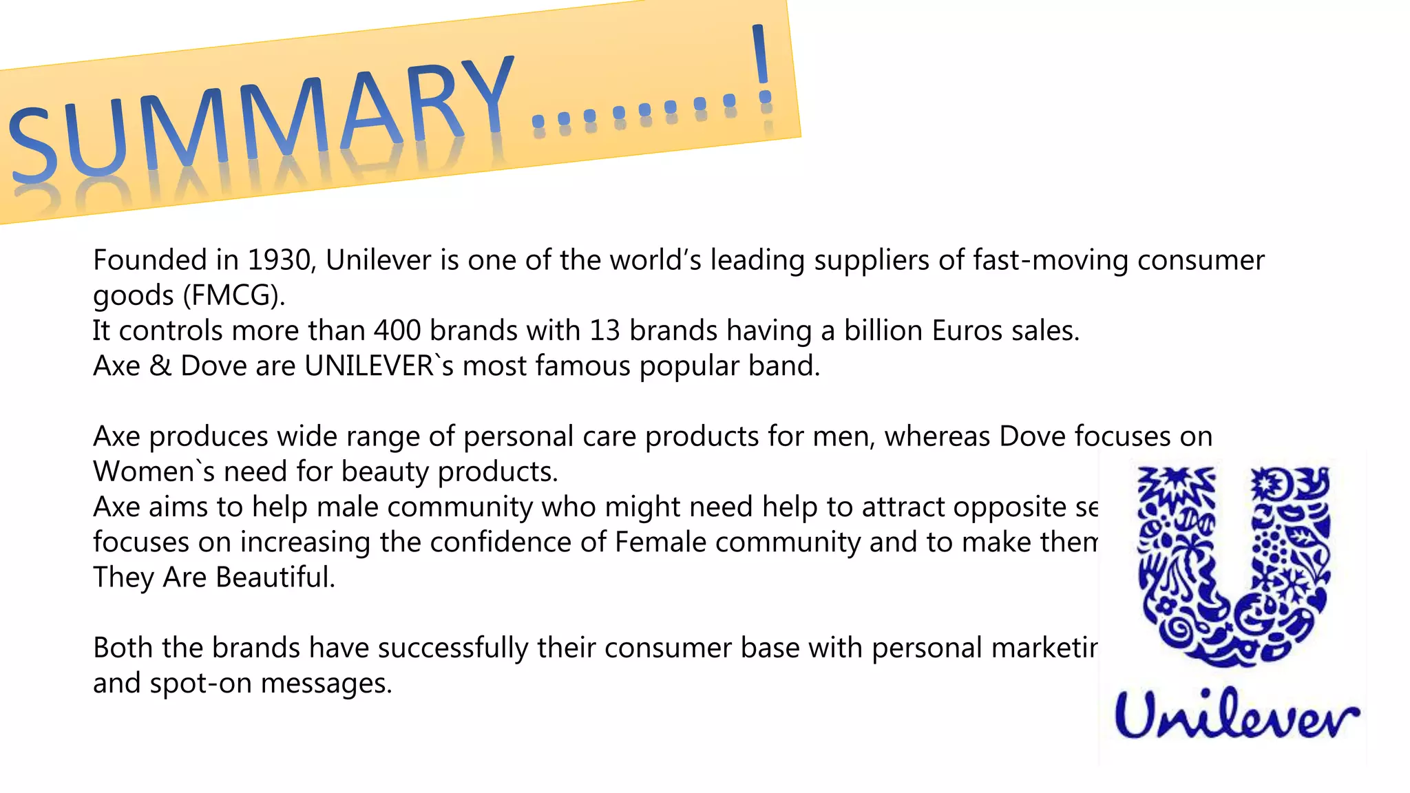 Unilever Case Study | PPTX