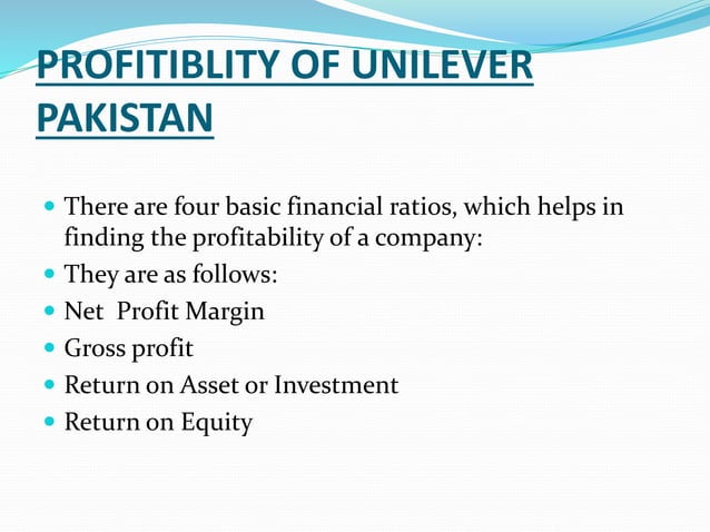 Unilever Pakistan | PPT
