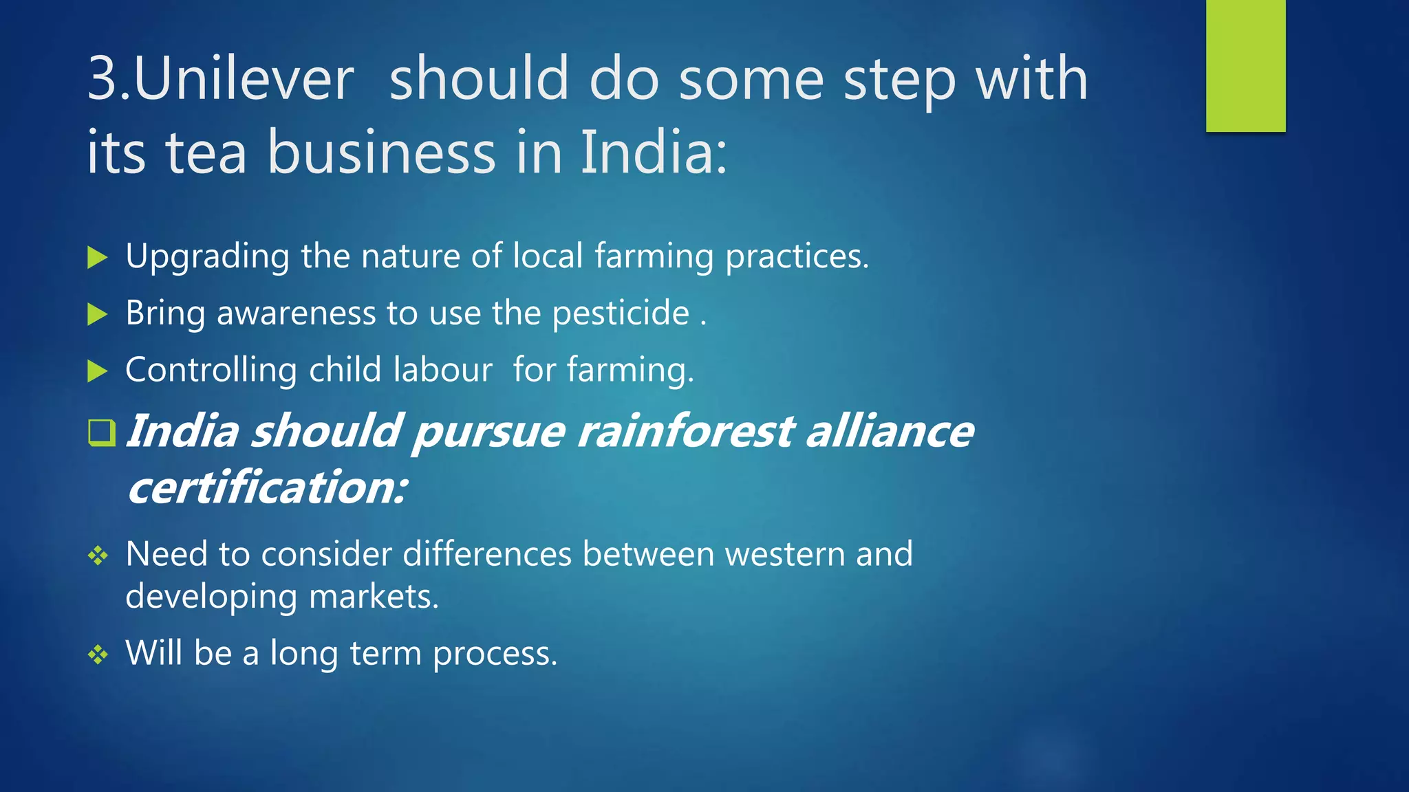 sustainable tea at unilever | PPTX