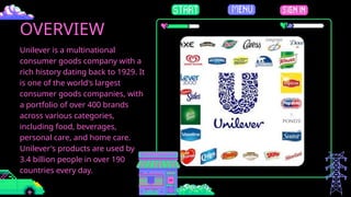 The Information System of Unilever (with brief background) | PPT