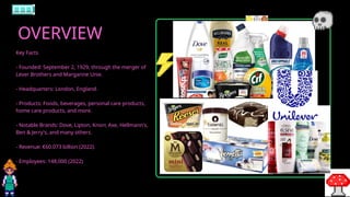 The Information System of Unilever (with brief background) | PPTX