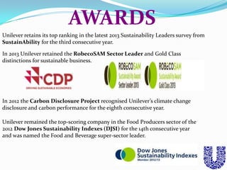UNILEVER-An Innovative Business | PPTX